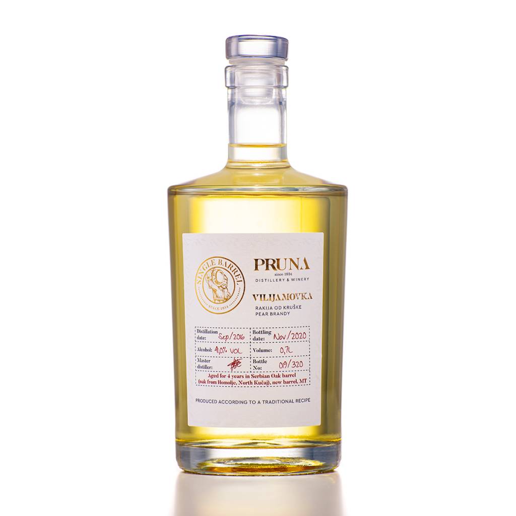 Single Barrel Rakija Vilijamovka 0,7L – Pruna